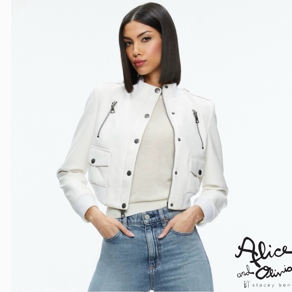 Alice + Olivia | Jackets & Coats | Alice Olivia Nwt Ria Vegan Leather ...